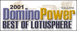 DominoPower’s Best of Lotusphere 2001 Awards :: DominoPower